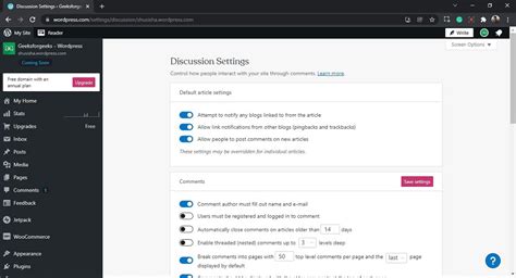 Wordpress Moderate Comments Geeksforgeeks