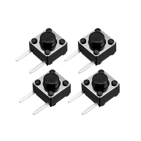Uxcell 6x6x5mm Panel Micro Small Pcb Side 2pin Tact Push Button Switch Dip 55pcs