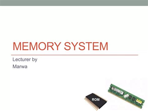 Computer Architecture Memory System Pptx