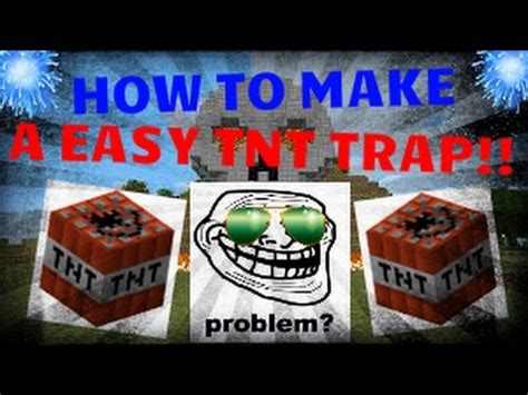 How To Make A Easy Tnt Trap In Minecraft Youtube