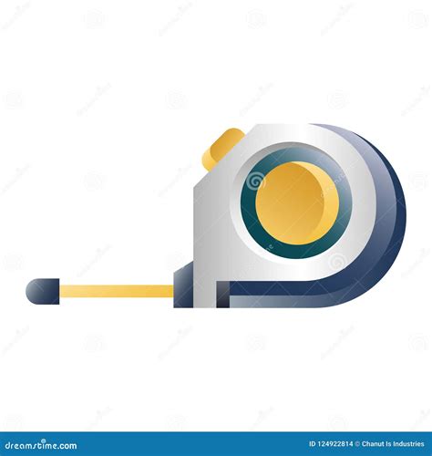 measuring tape gradient illustration stock vector illustration of tool measure 124922814