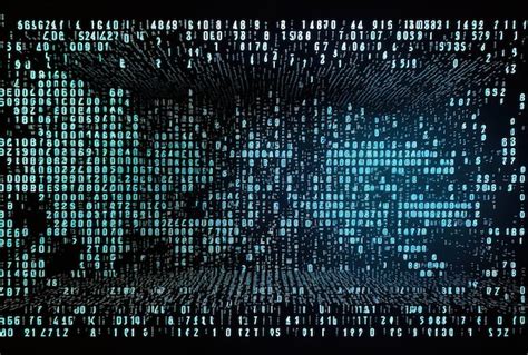 premium ai image background of digital technology using binary zeros and ones