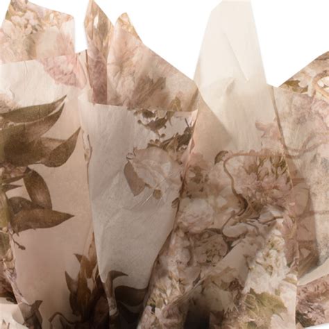 Victorian Floral Patterned Tissue Paper