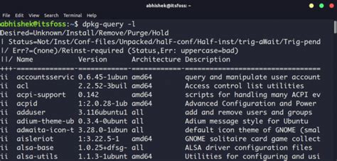 如何列出 ubuntu 和 debian 上已安装的软件包 linuxeden开源社区
