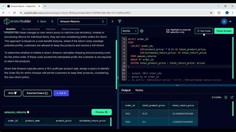 Alihan Emre Tunç On Linkedin Data Analysis Practice Question On Analyst Builder─mysql Python