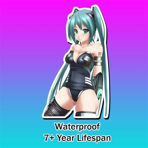 Vocaloid Hatsune Miku Lewd Ecchi Anime Waifu Sticker Waterproof