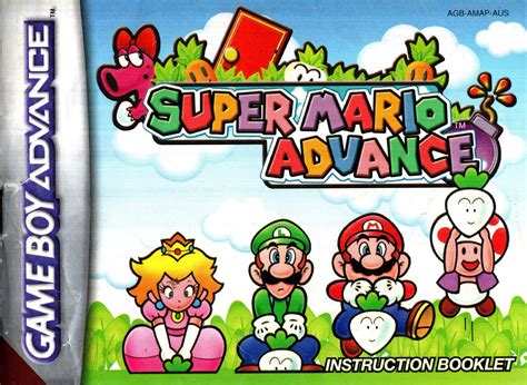 Manual Super Mario Advance Gba Super Retro Manuals