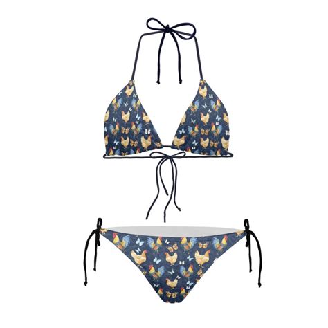 Suhoaziia Women Tankini Swimsuits 2 Piece String Triangle Backless String Sexy Bathing Suit Size