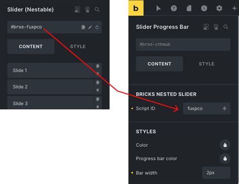 Adding Progress Bar In Bricks Nestable Slider BricksUltimate