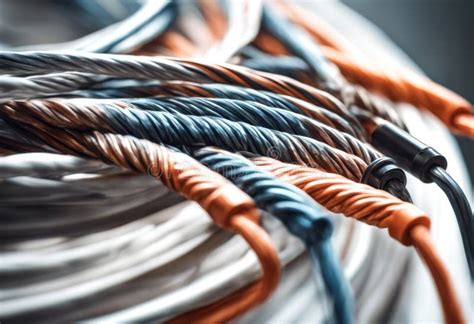 Cables Background Electric Olated White Bundle Cable Wire Sinuous