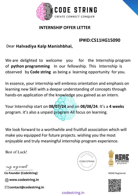 Kalp Halvadiya On Linkedin Excited To Announce That Ive Begun My Internship Program At