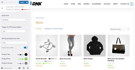 Colors And Background Options For Woocommerce
