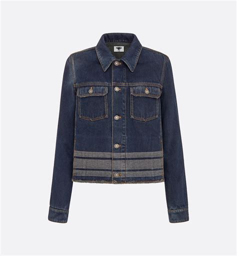 Denim Couture Jacket Deep Blue Cotton Denim Dior