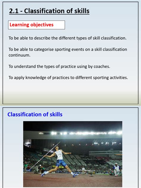 Year 11 Gcse Pe Classification Of Skills Pdf Association Football