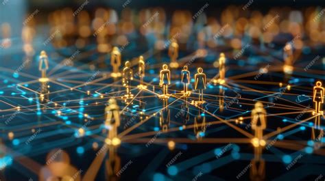 Digital Human Network Visualization Representing Online Connectivity