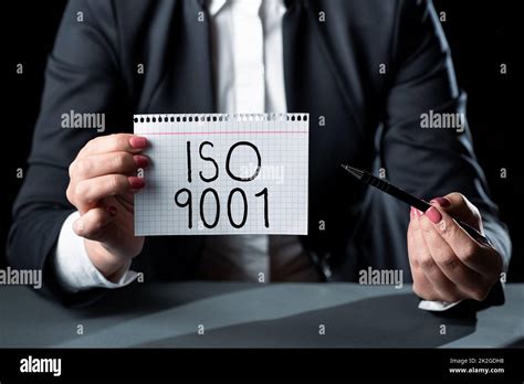 Conceptual Display Iso 9001 Business Showcase Designed Help