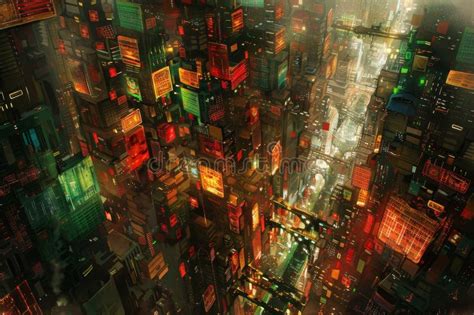 Cybersecurity Technology Background Cyberspace Futuristic And Internet And Networking Stock