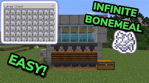 Best Simple 121 Bonemeal Farm Tutorial In Minecraft Bedrock Mcpexbox