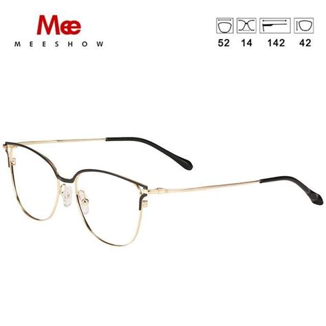 Meeshow Titanium Alloy Glasses Frame Women Cat Eyes Eyeglasses 1811