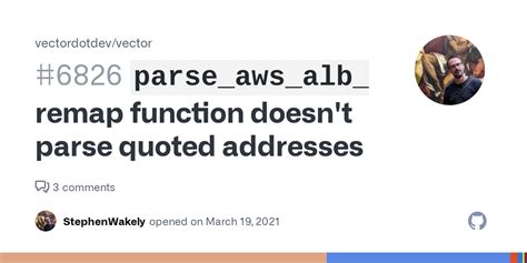 Parse Aws Alb Log Remap Function Doesn T Parse Quoted Addresses Issue Vectordotdev