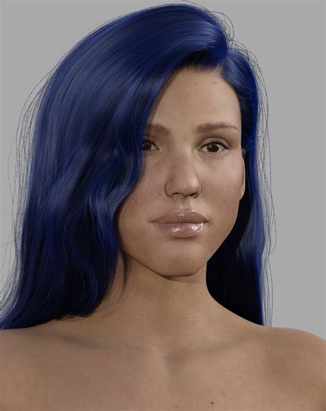 3d Model Jessica Alba Daz Genesis 8v1 Female Head Morph Turbosquid