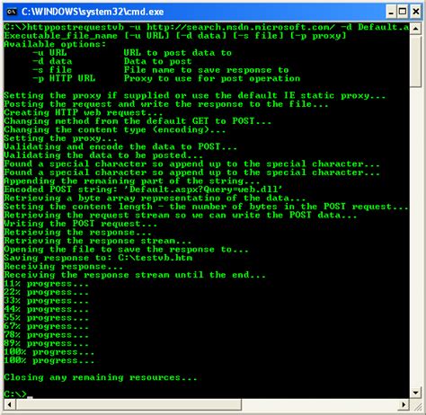 The Post Request Program Example In Vb Net For Describing The
