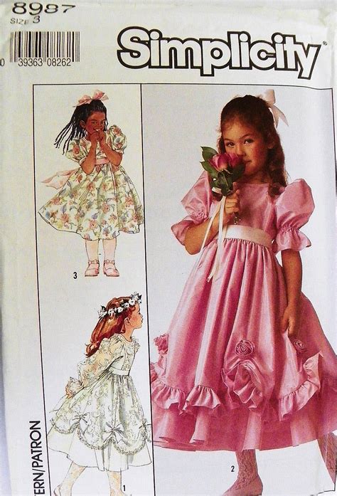 Flower Girl Dress Patterns Simplicity