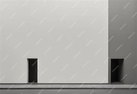 Premium Vector Empty White Room With A Window Empty White Room With A Window Empty White Wall