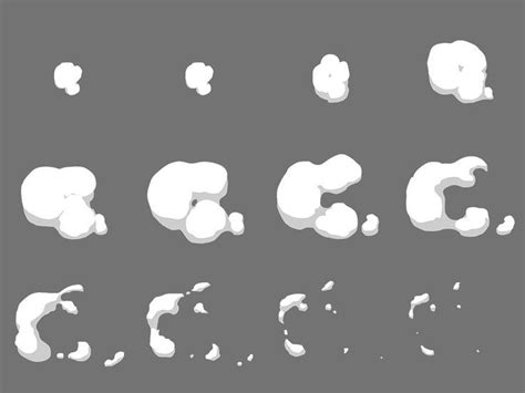 cartoon explosion sprite sheet animation vector image on vectorstock artofit