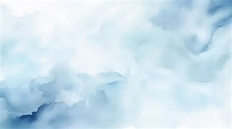 Ethereal Watercolor Texture With Shades Of Soft Blue And Grey