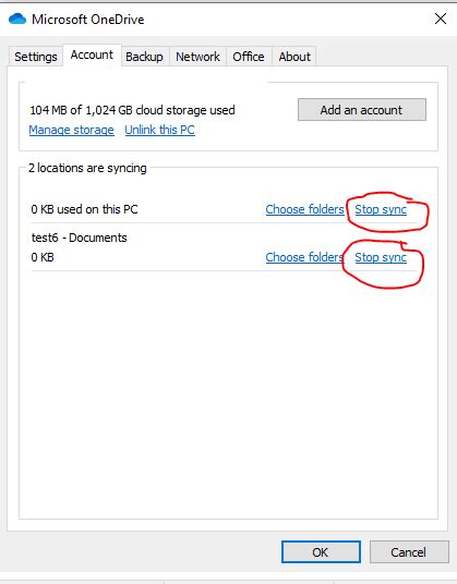 stop sync a library on onedrive by powershell script microsoft community