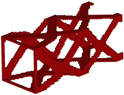 Cellular Automaton Mimicking Colliding Bodies For Topology Optimization