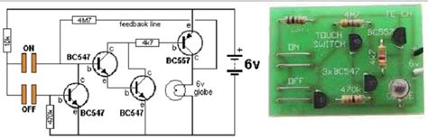 TOUCH SWITCHS Electronic Circuits Diagram