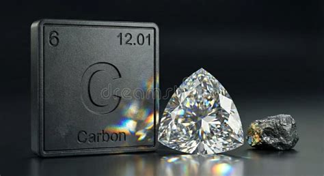 Carbon Modern Periodic Table Tile Design Showing Atomic Number Mass