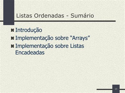 Ppt Listas Ordenadas E Listas Classificadas Powerpoint Presentation Free Download Id3470211