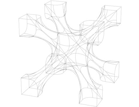 Lattice Structures Of Skeletal I Wp 3d Print Model In Mathematical Art