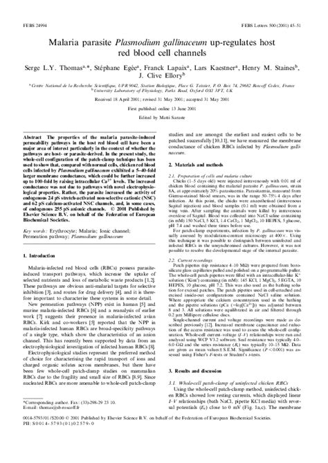 Pdf Malaria Parasite Plasmodium Gallinaceum Up Regulates Host Red