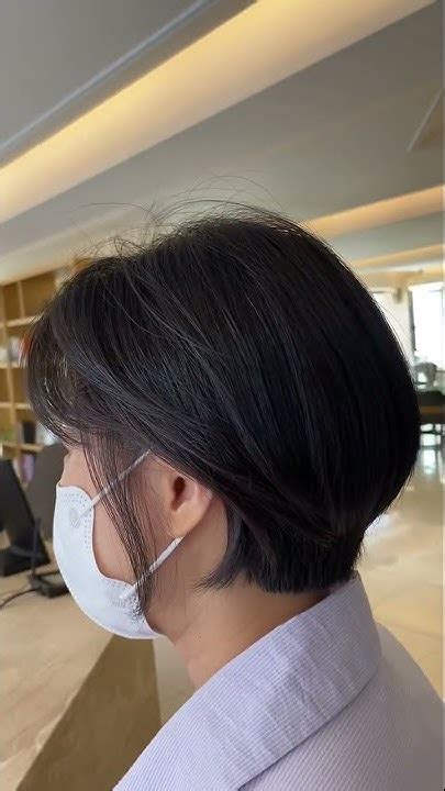 숏컷 헤어스타일 단발 숏단발 리프컷 볼륨매직 아이롱펌 Youtube