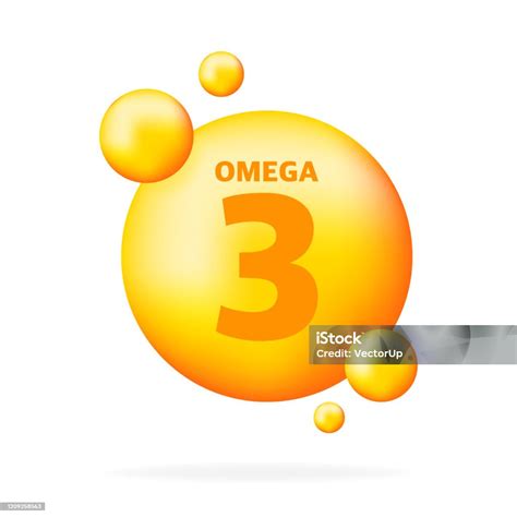 투명 한 배경에 고립 된 건강을 위해 빛나는 생선 기름 영양 오메가 3 벡터 그림입니다 3가지 개체에 대한 스톡 벡터 아트 및