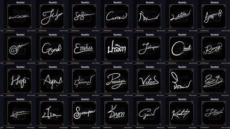 ออกแบบลายเซ็นมงคล ซินแสฮง