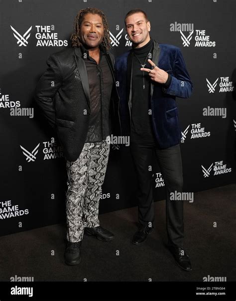 Los Angeles Usa 07th Dec 2022 L R Christopher Judge And Son At The Game Awards 2023 Held