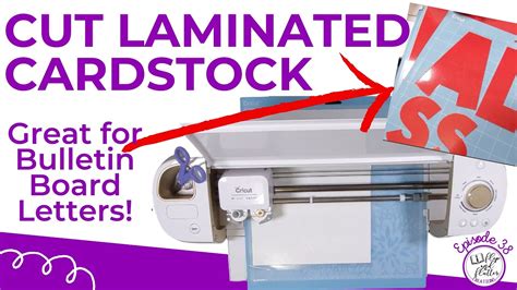 How To Cut Laminated Cardstock On A Cricut Crafting Tutorial Cricut Tutorial Youtube