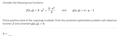 Solved Consider The Following Two Functions Chegg