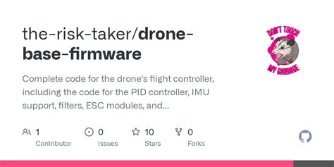 Github The Risk Taker Drone Base Firmware Complete Code For The Drones Flight Controller