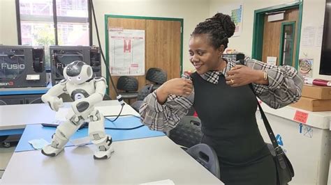 Kerstern Bwalya Malama On Linkedin A Robot Does A Dance With Me Glendale Community College