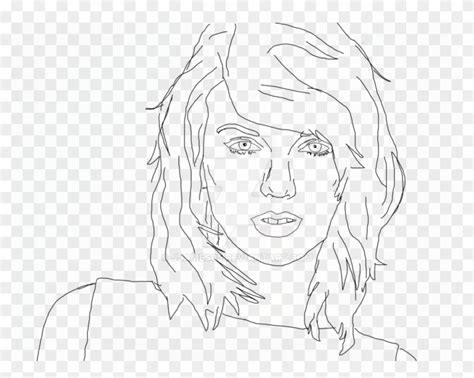 Taylor Swift Sketch Outline