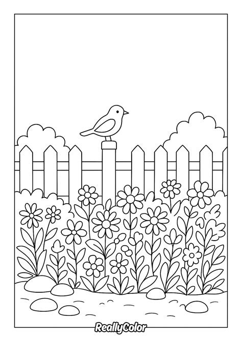 Free Printable Garden Coloring Pages