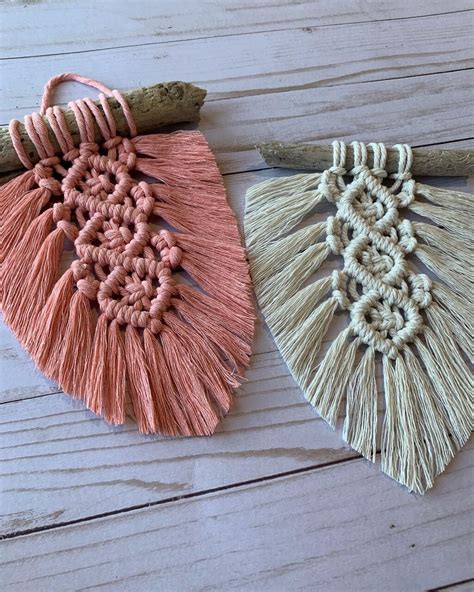 Macramé Leaf Tutorial Printable DIY Macramé Pattern Beginner Feather Pattern Boho Adult or