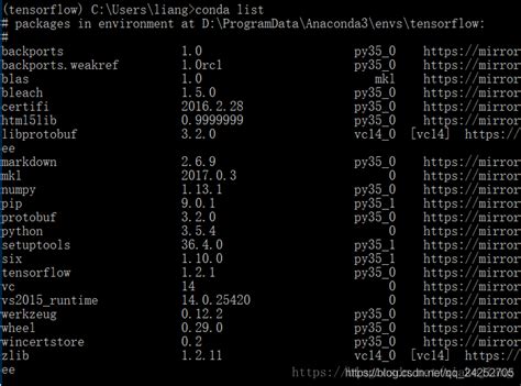 解决anaconda安装tensorflow的 No Module Named Tensorflow”问题conda List没有tensorflow Csdn博客