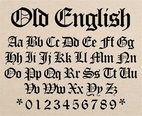 50 Old English Fonts Celtic Calligraphy Letters Cursive Alphabet
